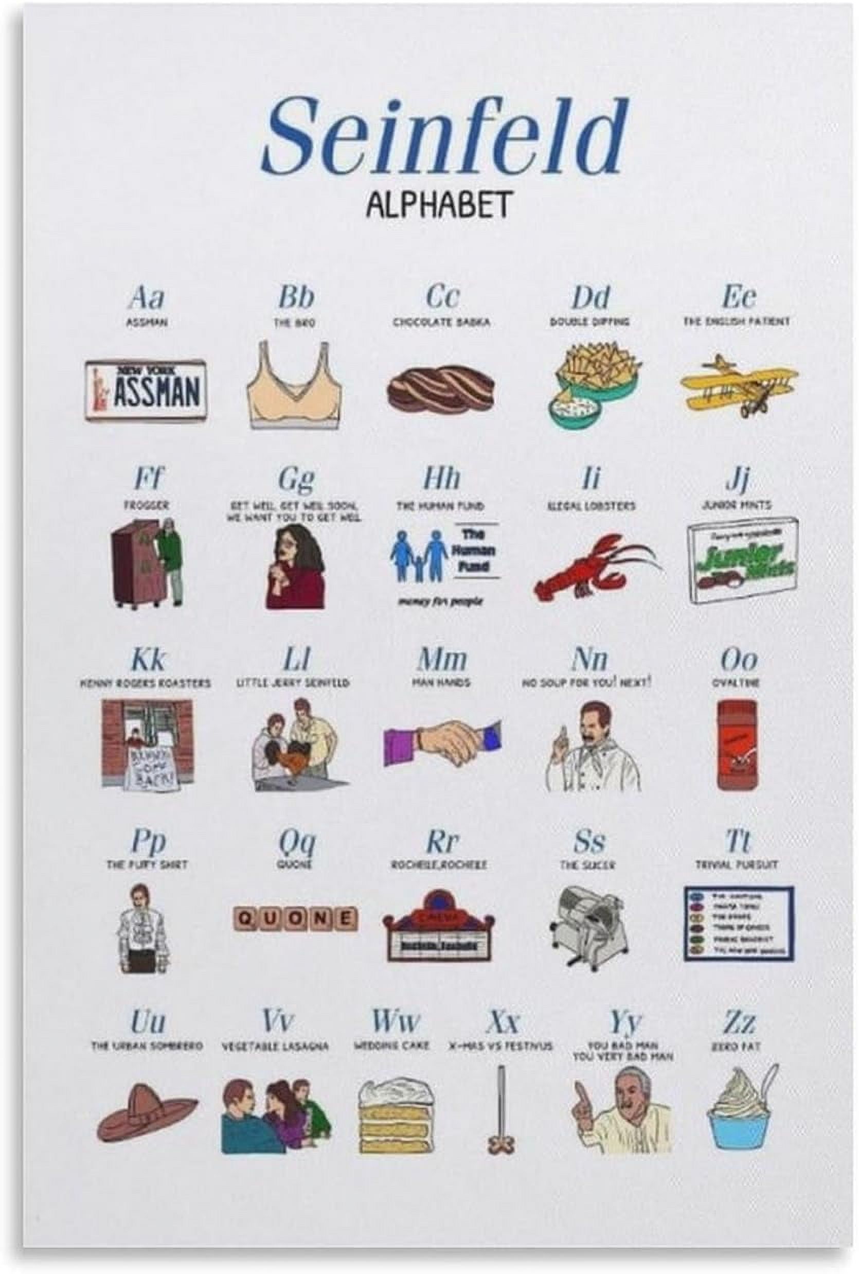 ASPORIC Posters Seinfeld Digital Poster Jerry Seinfeld Elaine George ...