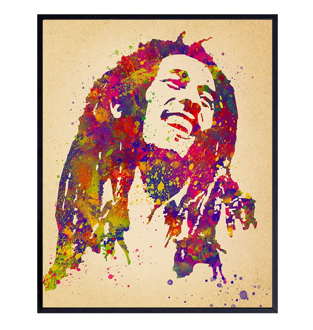 ASPORIC Reggae Music Poster Wall Art, Home Decor for Bedroom, Dorm ...