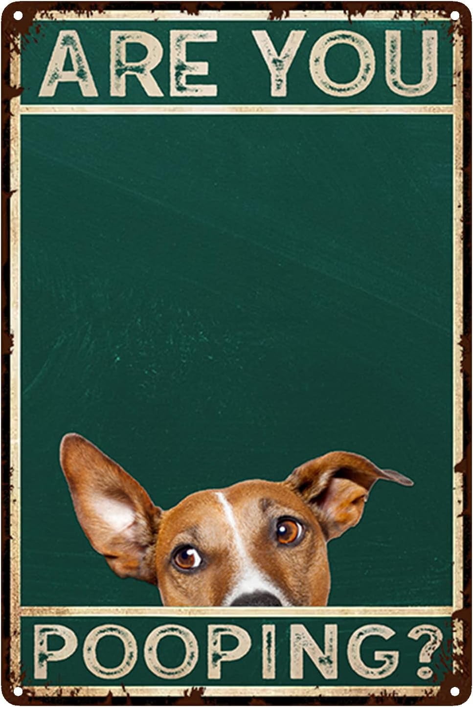 ASPORIC Retro Meta Funny Dog Are You Pooping Signs, Funny Tin Signs ...