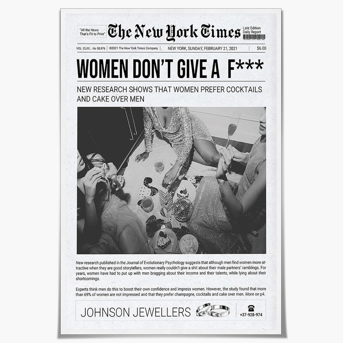 ASPORIC Retro Newspaper Posters Positive Affirming Quotes Posters Black ...