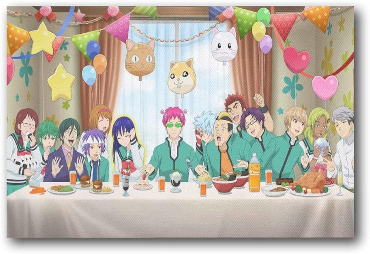 ASPORIC Saiki-K-Anime-Character-Art-Poster-12-Wall-Art-Poster-Scroll ...