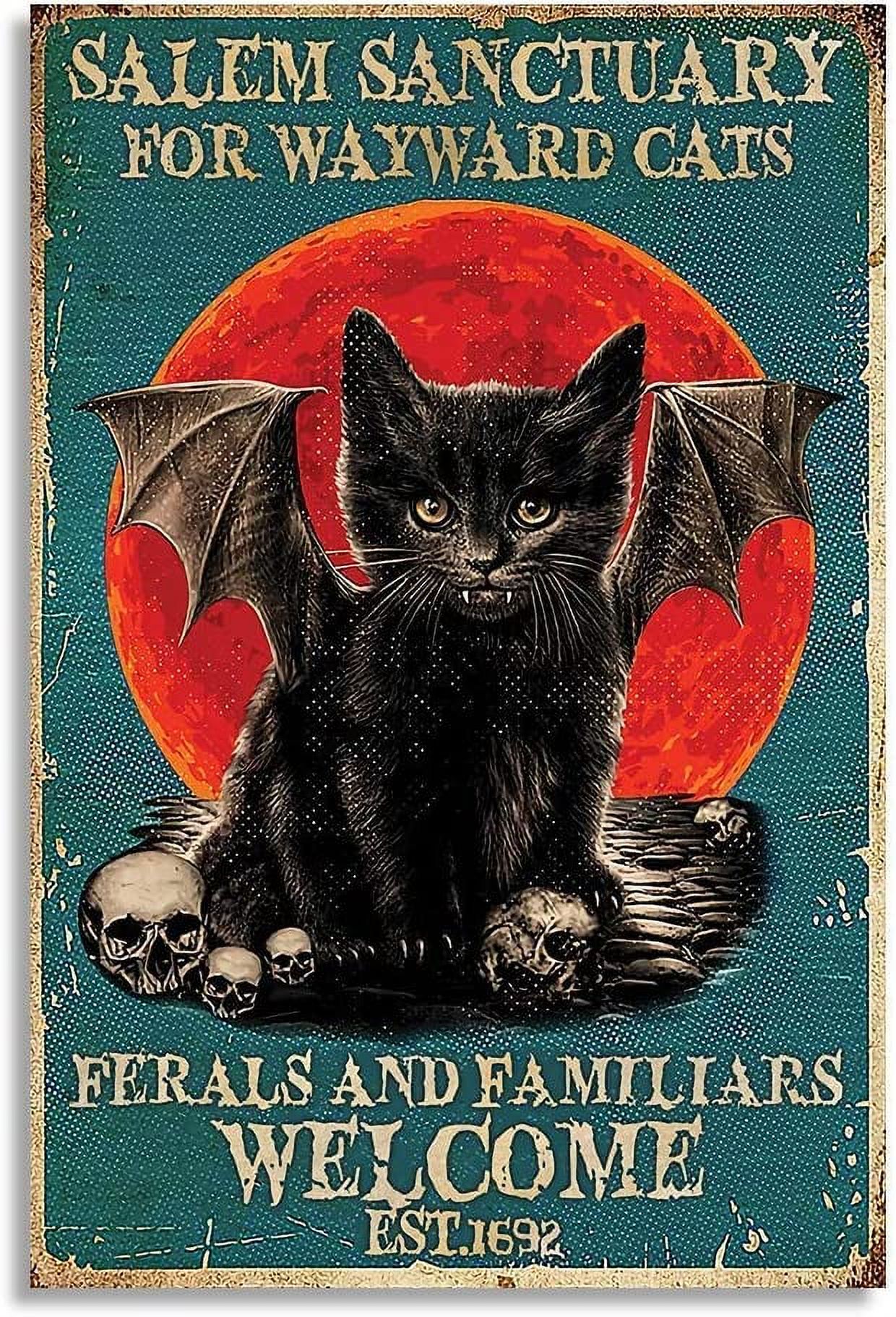 ASPORIC Salem Sanctuary for Wayward Cats Ferals and Familiars Cat Retro ...