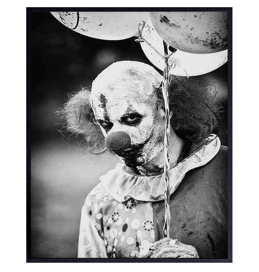 ASPORIC Scary Clown - Creepy Clown - Gothic Wall Art - Gothic ...