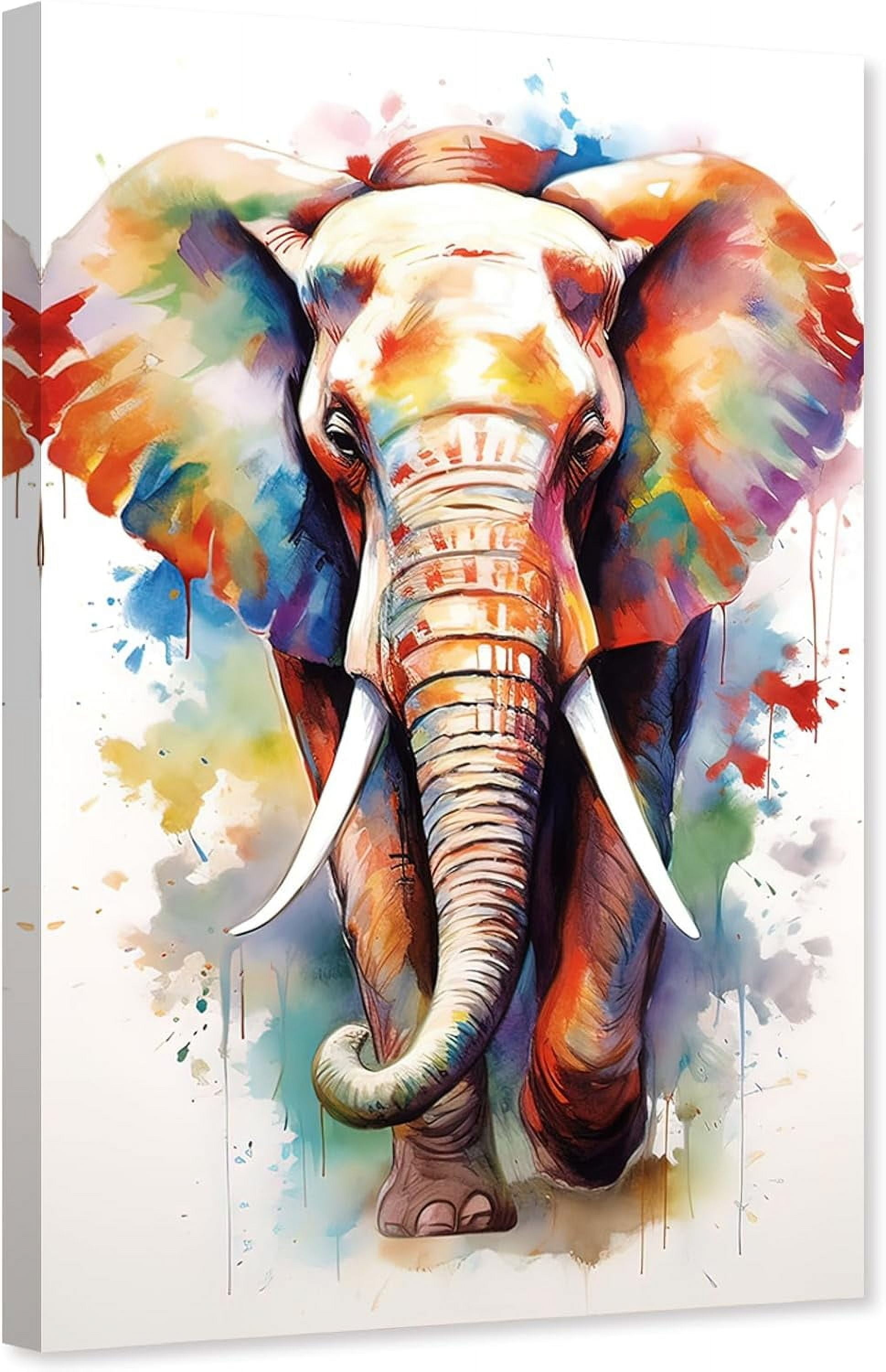 ASPORIC Sloth Wall Art Watercolor Animal Canvas Colorful Sloth Painting ...