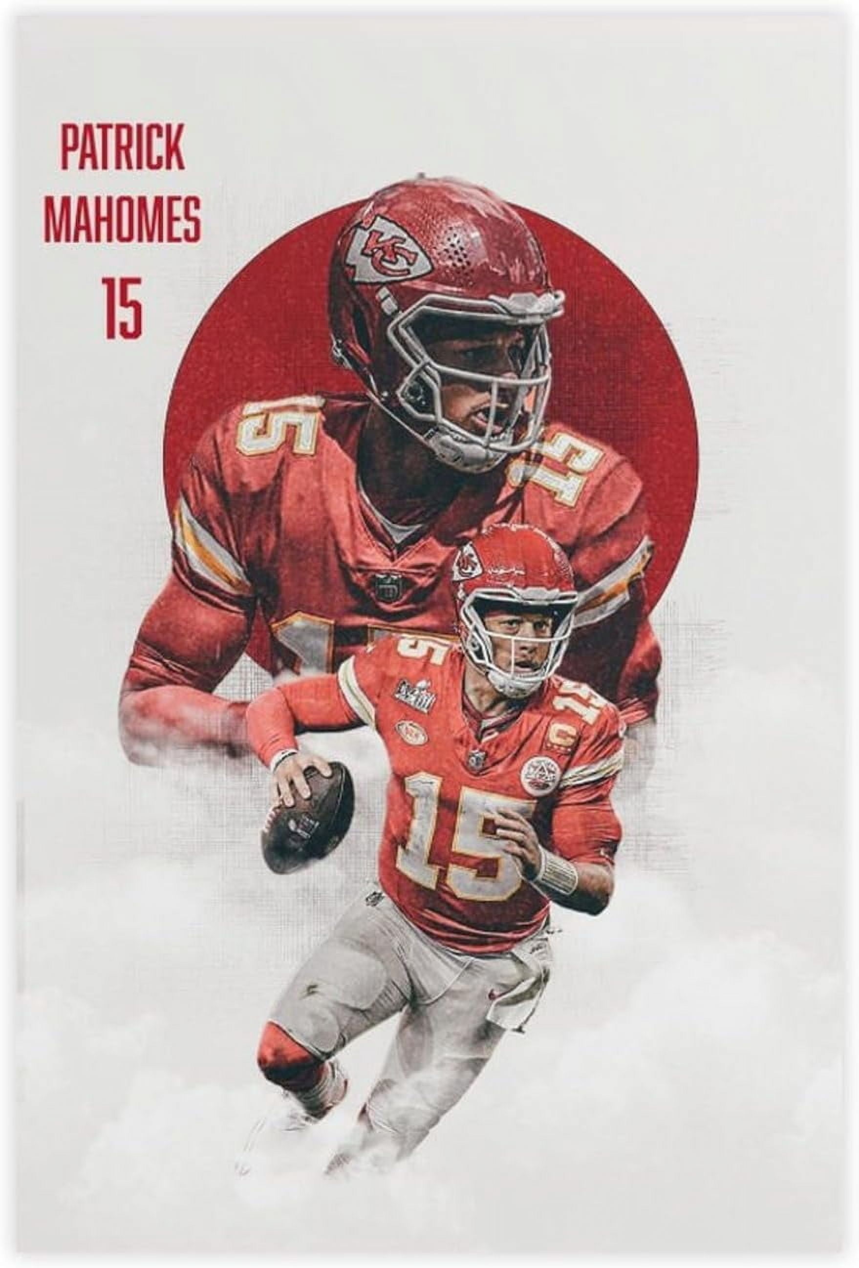 ASPORIC Sports Poster Patrick Mahomes Canvas Poster (Unframed 18x12 ...