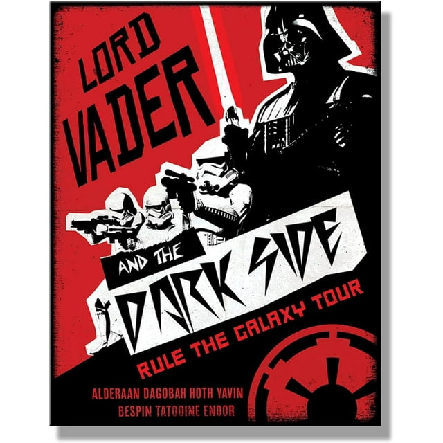 ASPORIC Star Wars Lord Vader Tin Sign - Star Wars Décor - Nostalgic ...