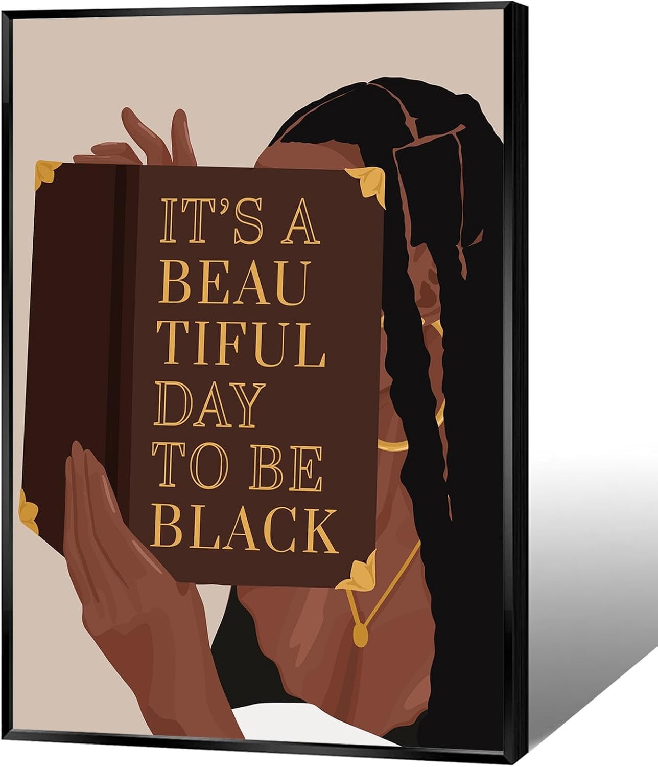 ASPORIC Stylish Retro Dice Canvas Wall Art Pink Cute Lucky Number 6 ...