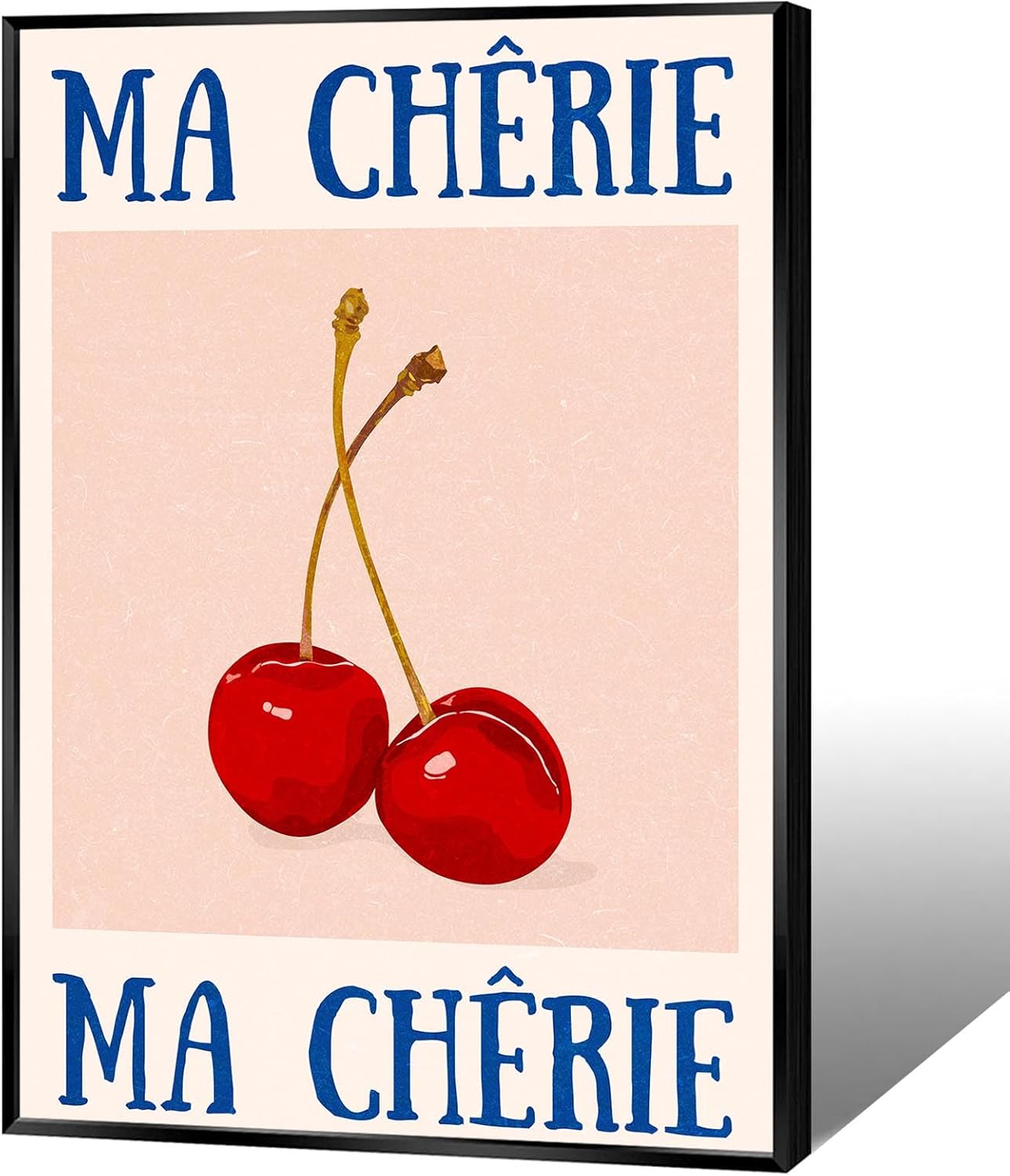 ASPORIC Stylish Retro Dice Canvas Wall Art Pink Cute Lucky Number 6 ...