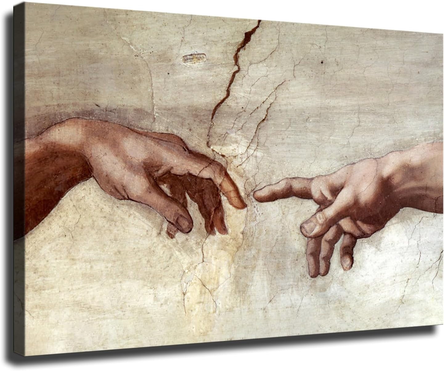 ASPORIC The Creation of Adam Poster Canvas Wall Art Living Room Wall ...