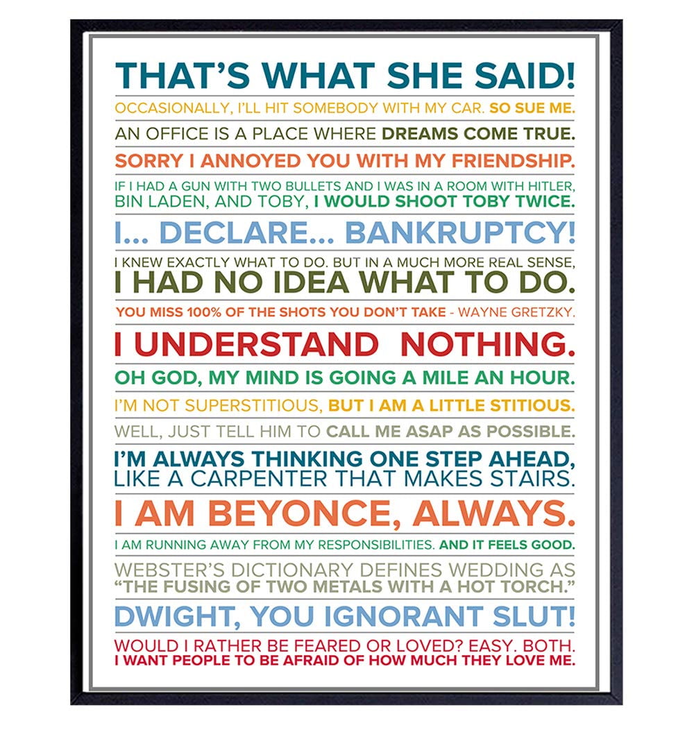 ASPORIC The-Office-Merchandise-Michael-Scott-Poster-The-Office-Merch ...