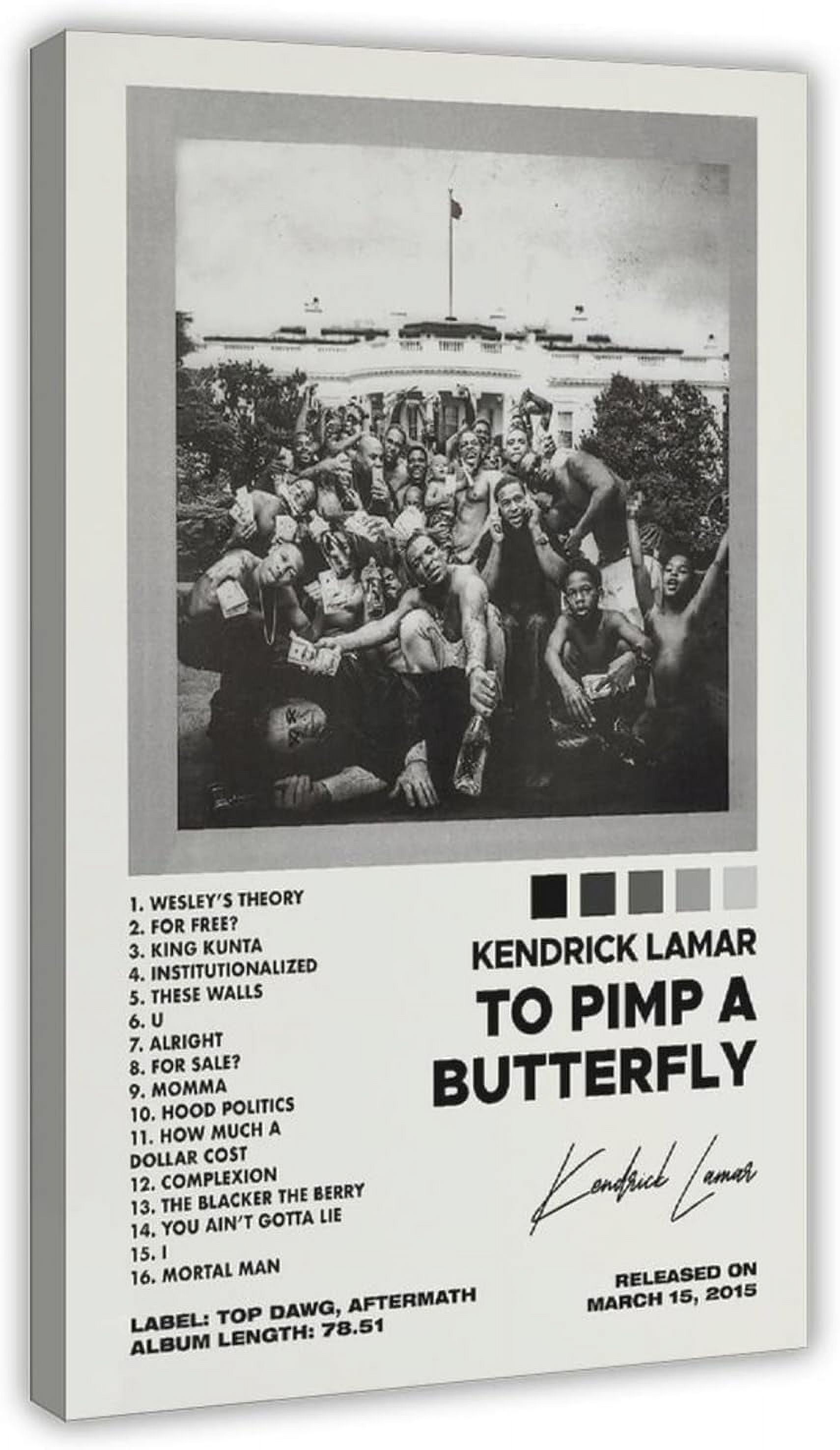 ASPORIC To Pimp A Butterfly Album Cover Posters Rapper Posters Canvas ...