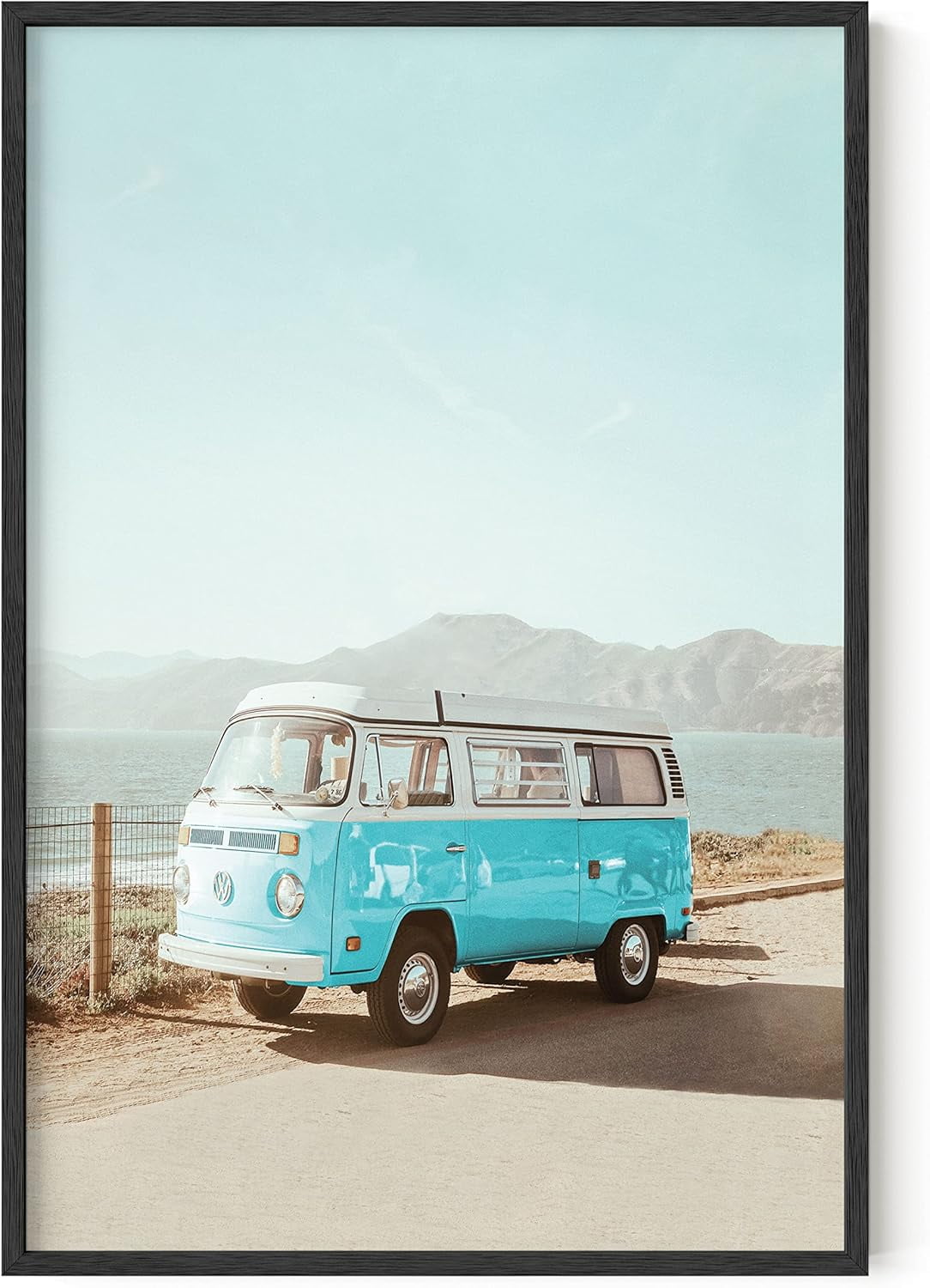ASPORIC Vintage Beach Posters Surfer Wall Art - Surfer Van Decor, Beach ...