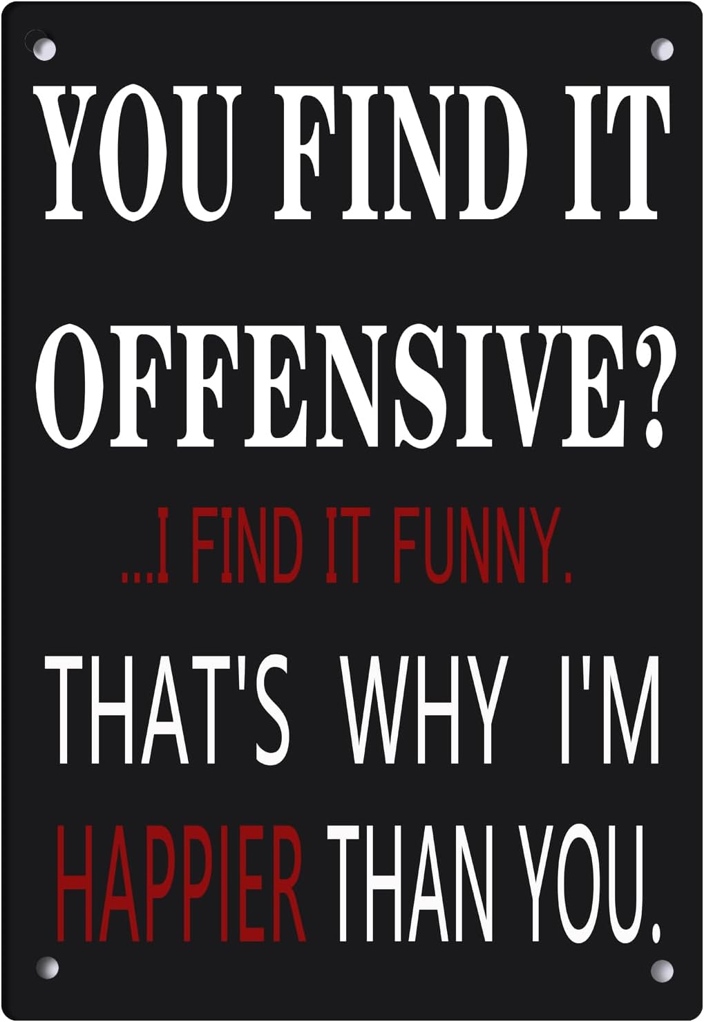 ASPORIC Vintage Metal Sign, Metal Wall Art, Funny Bar Signs ...