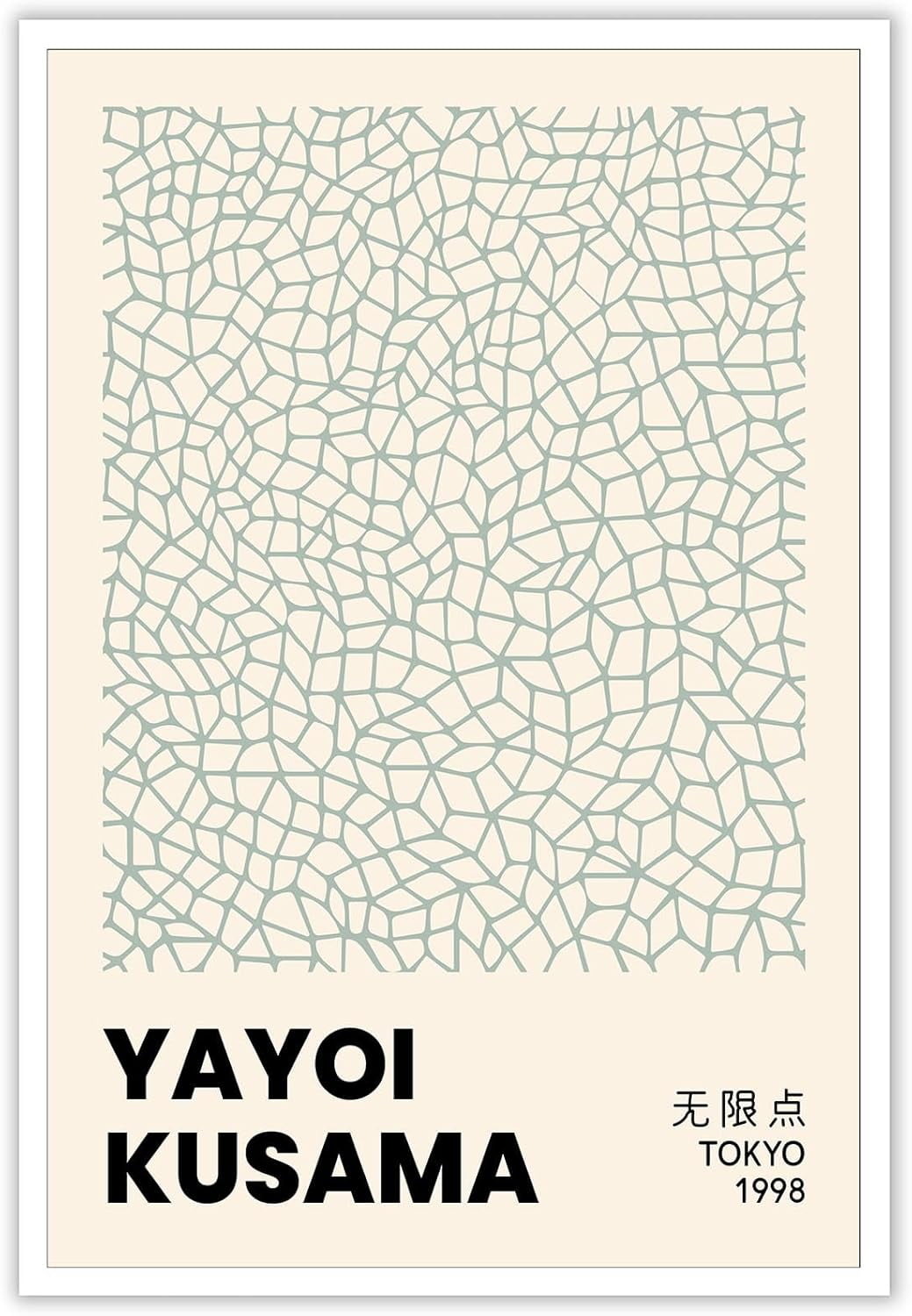 ASPORIC Vintage Yayoi Kusama Wave Poster Famous Famous Painting Artist ...