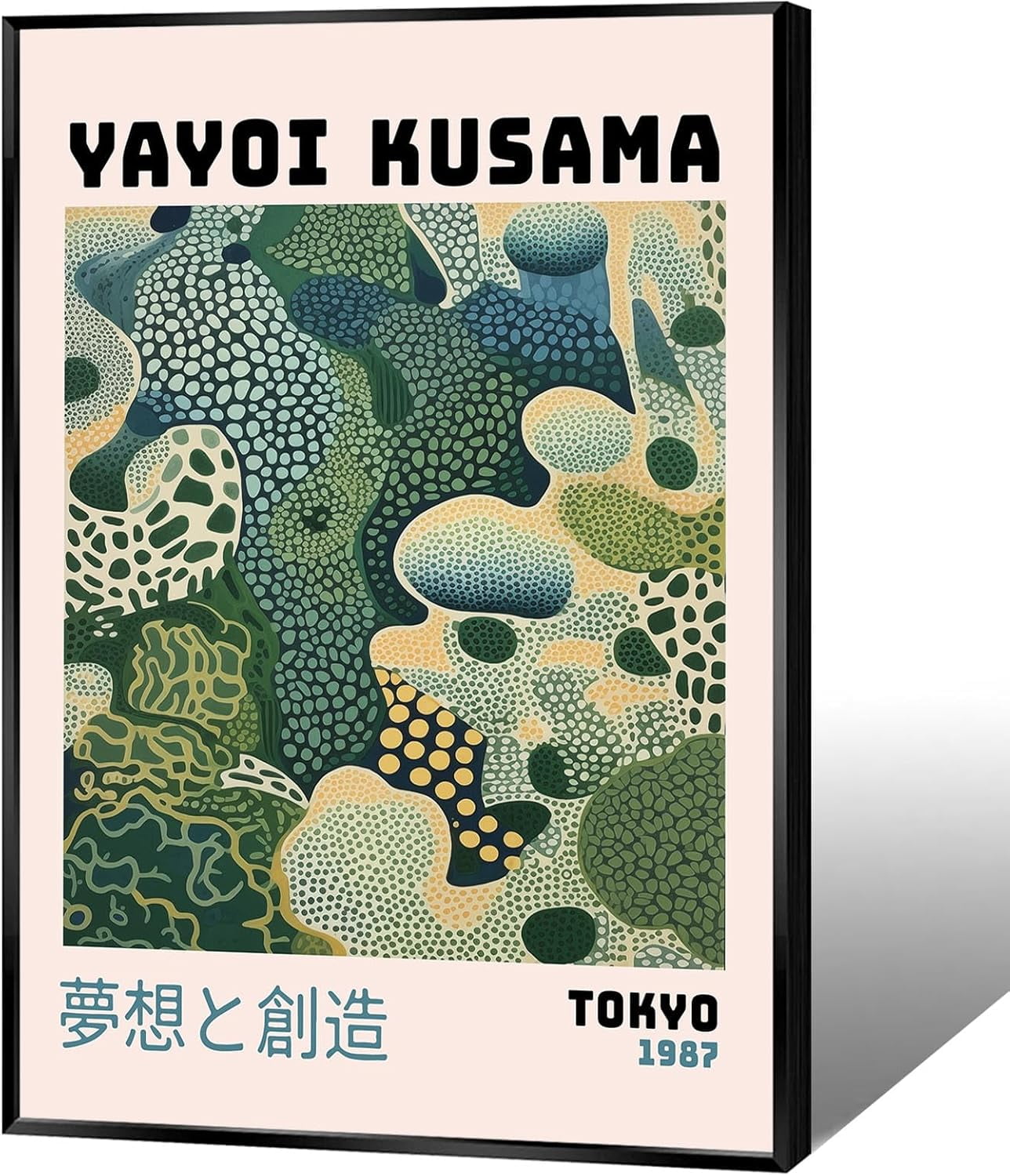 ASPORIC Vintage Yayoi Kusama Wave Poster Famous Famous Painting Artist ...