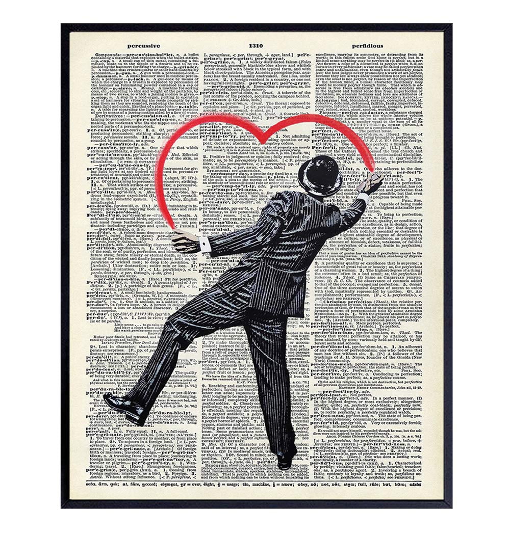 ASPORIC Wall Art Poster Graffiti, Street Art Mural - Romantic ...