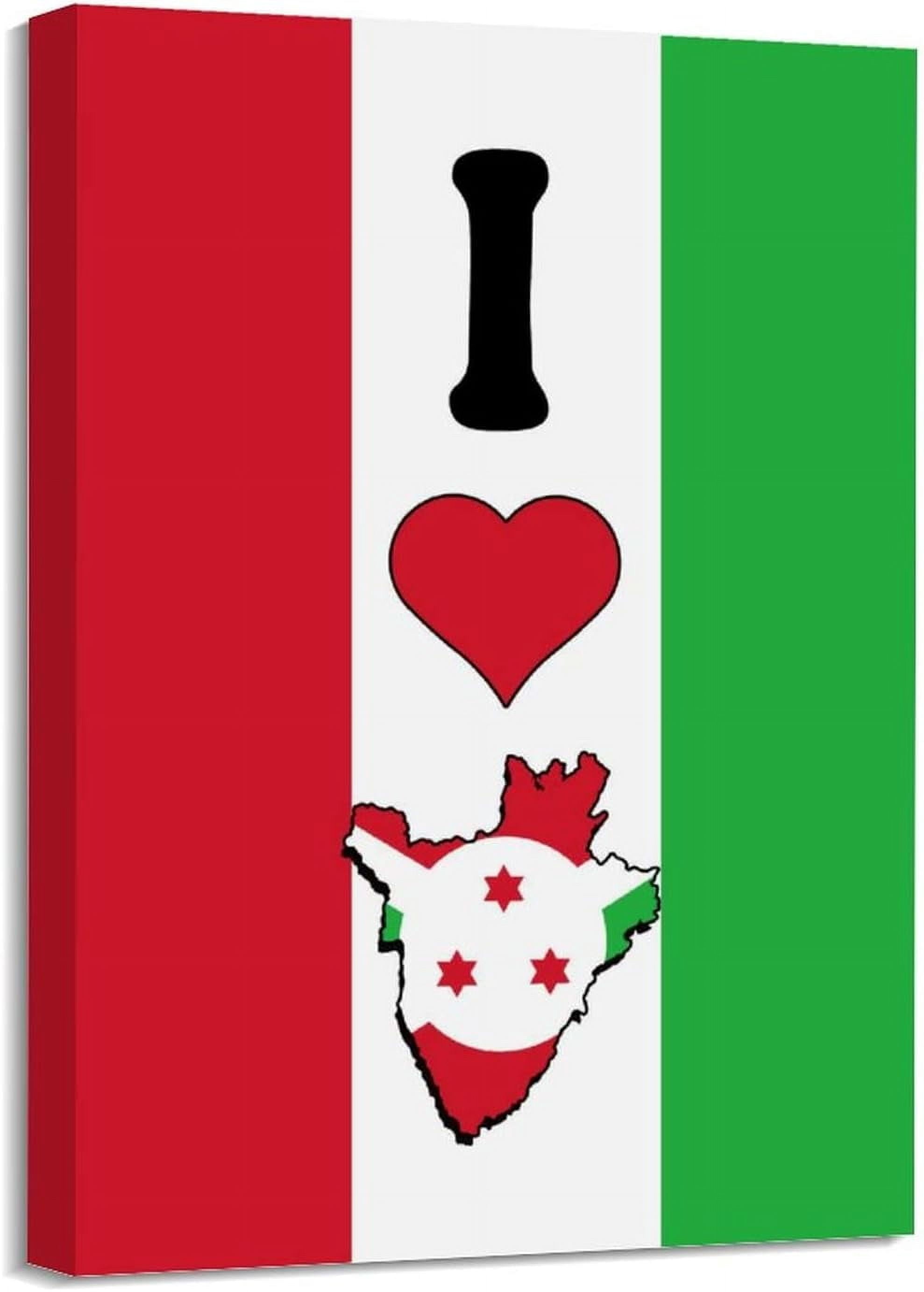 ASPORIC Wall Prints I Love My Country,Cape Verde Canvas Print Wall Art ...