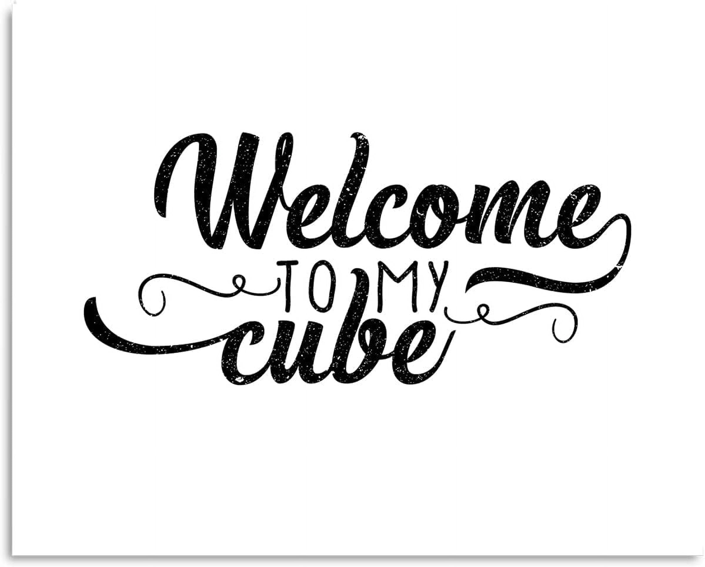 ASPORIC Welcome-to-My-Cube-Funny-Motivational-Quote-Wall-Art-Print ...