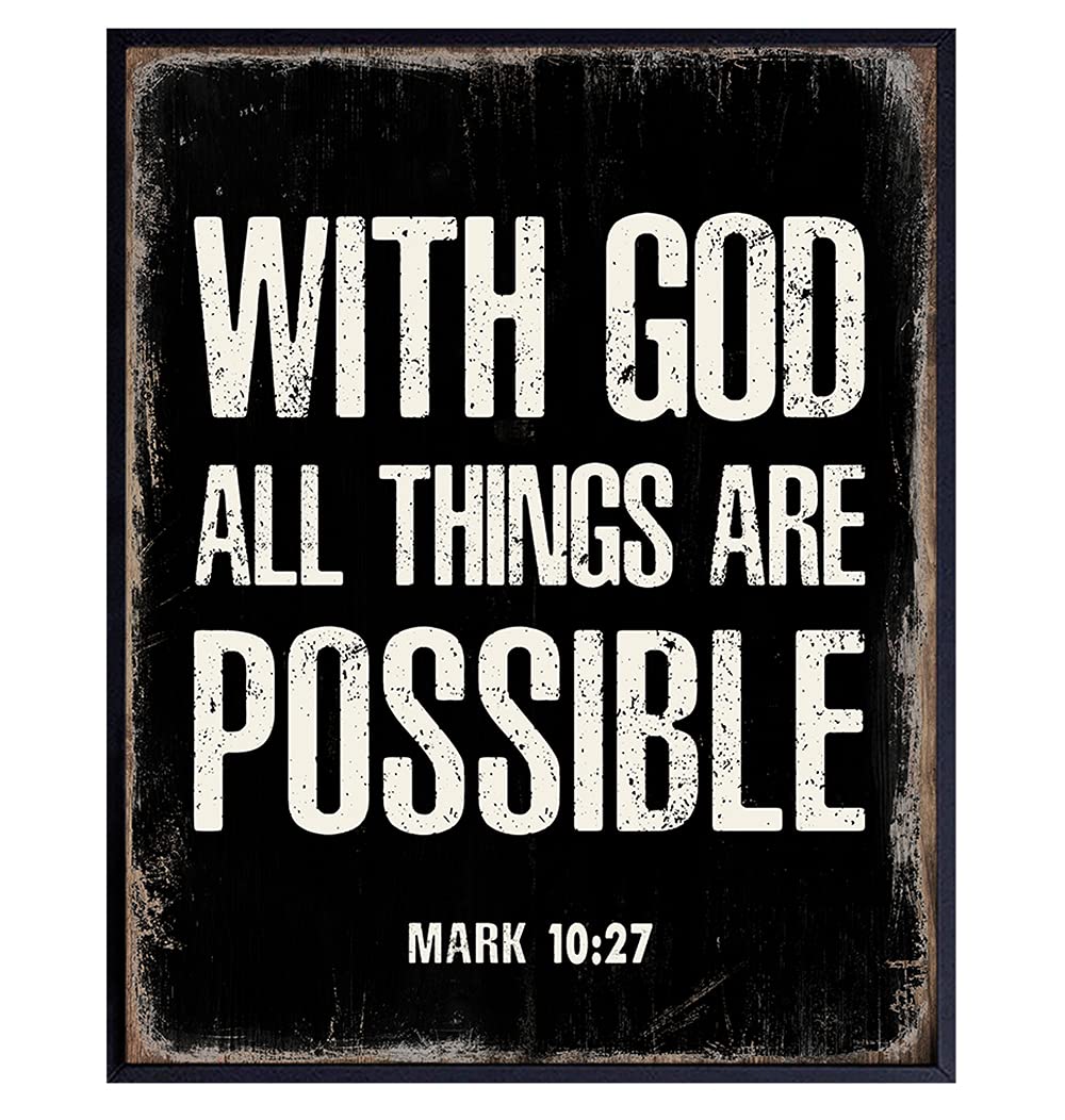 ASPORIC With-God-All-Things-Are-Possible---Religious-Wall-Decor ...