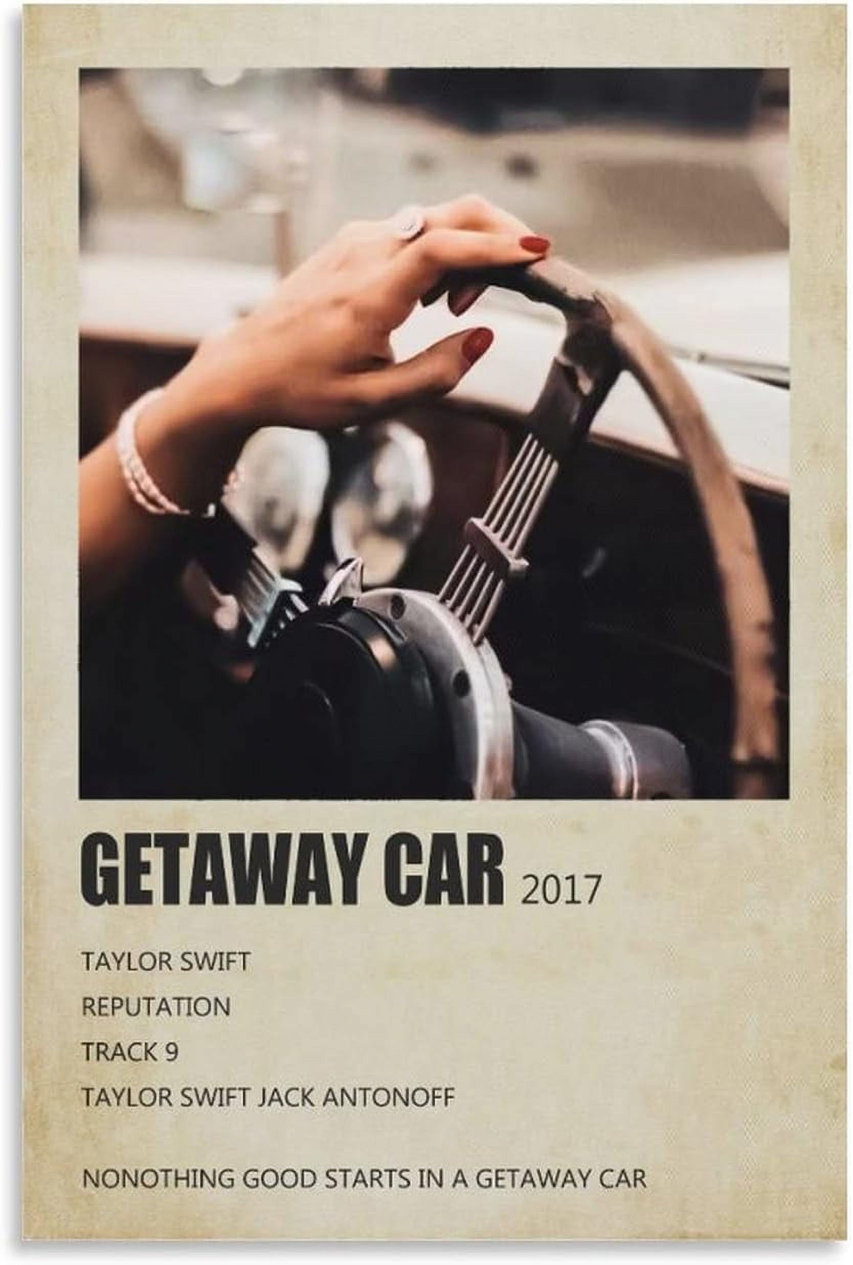 ASPORIC getaway Car Reputation Vintage Poster Canvas Painting Wall Art ...