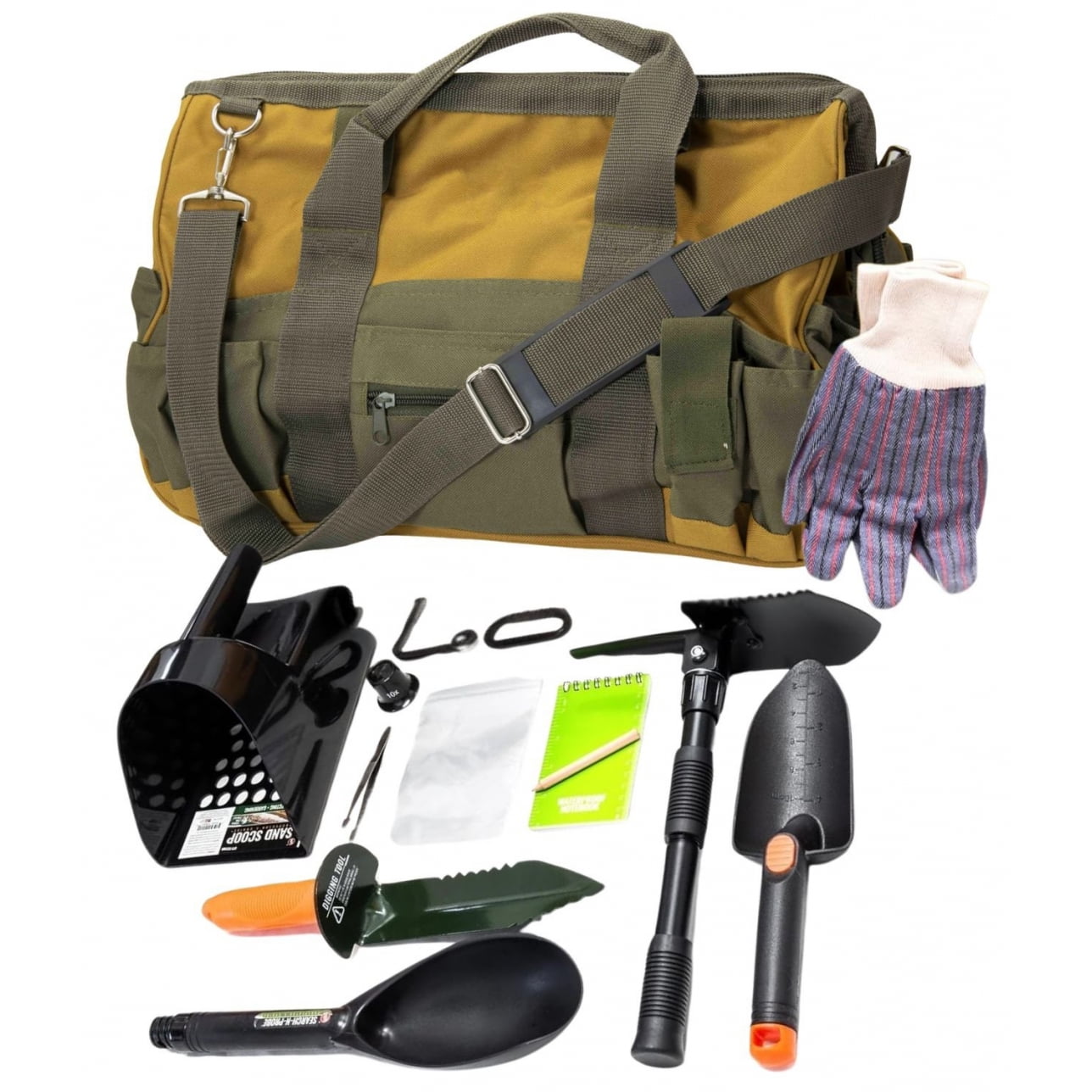 ASR Outdoor 19pc Metal Detector Accessories Kit with Heavy Duty Tool ...