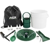 ASR Outdoor 20pc Mini 3 Riffle TPR Pocket Rubber Sluice Box with 3.5L ...