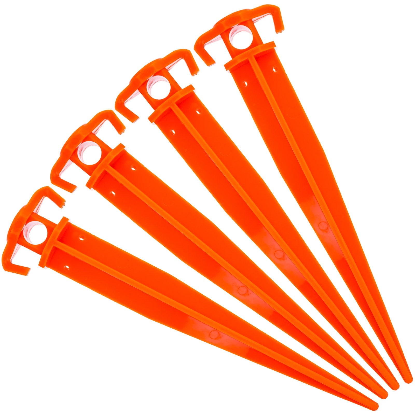 ASR Outdoor 4pk Orange Heavy Duty ABS Plastic Tent Stakes Camping ...