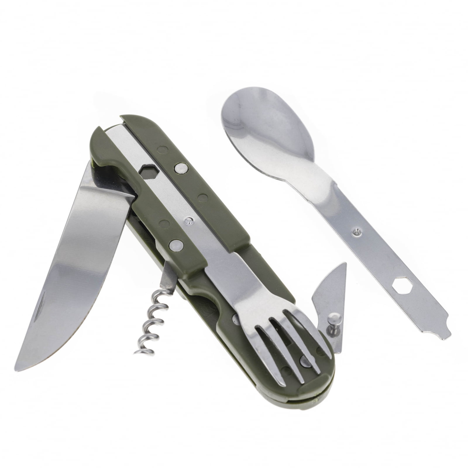 ASR Outdoor 6 in 1 Camping Flatware,Pack Light Utensil Multi-Tool with ...