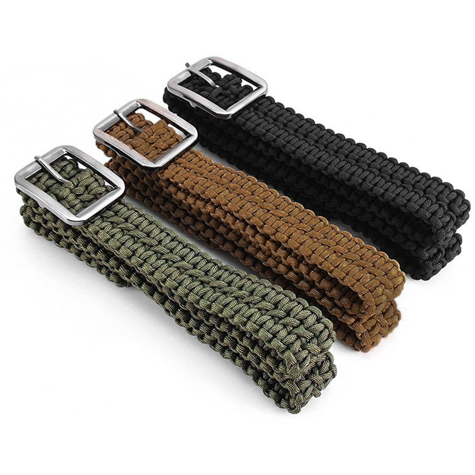 ASR Outdoor Universal Fit Black Survival 550 Paracord Belt with ...