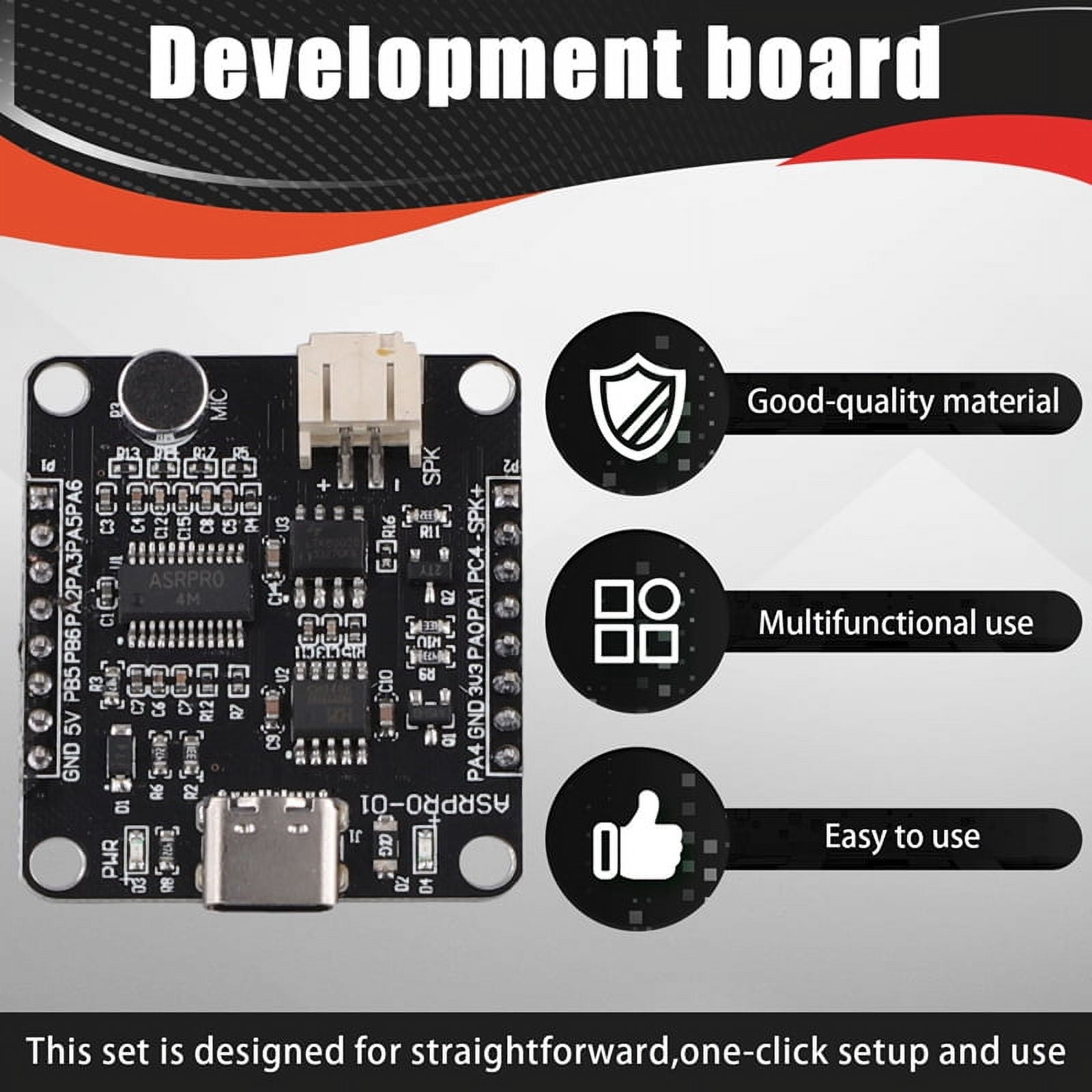 ASR-PRO Development Board 4M Flash Memory Voice Recognition Module ...