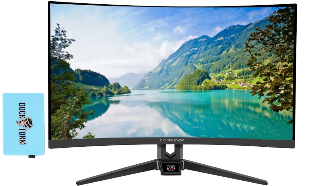 ASRock 27" FHD VA (1920x1080) Phantom Curved Monitor Bundle with ...