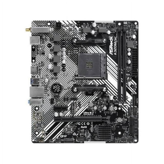 ASRock A320M AC Micro ATX AMD A320 Motherboard - Walmart Business Supplies