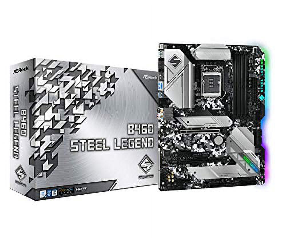 ASRock B460 Steel Legend Desktop Motherboard, Intel B460 Chipset ...