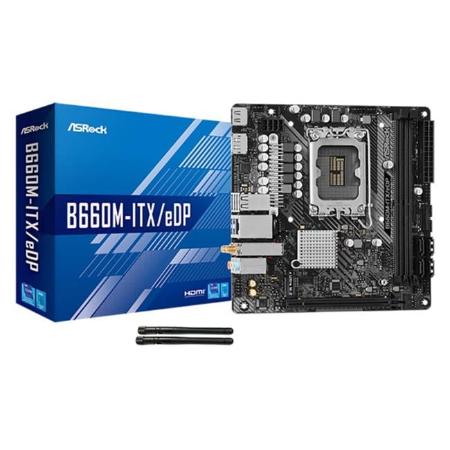 ASRock B660M-ITX-EDP B660 LGA1700 Max64GB DDR4 Mini-ITX Motherboard ...