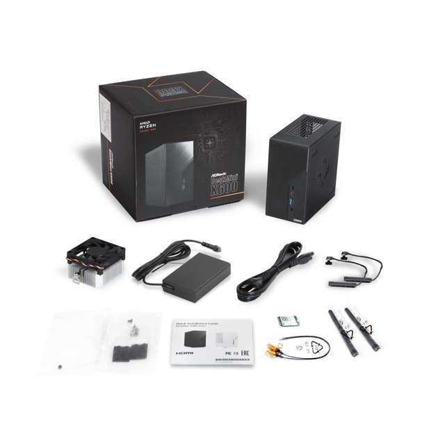 ASRock DeskMini X600 AMD Socket AM5 AMD X600 Black Barebone - Walmart.com