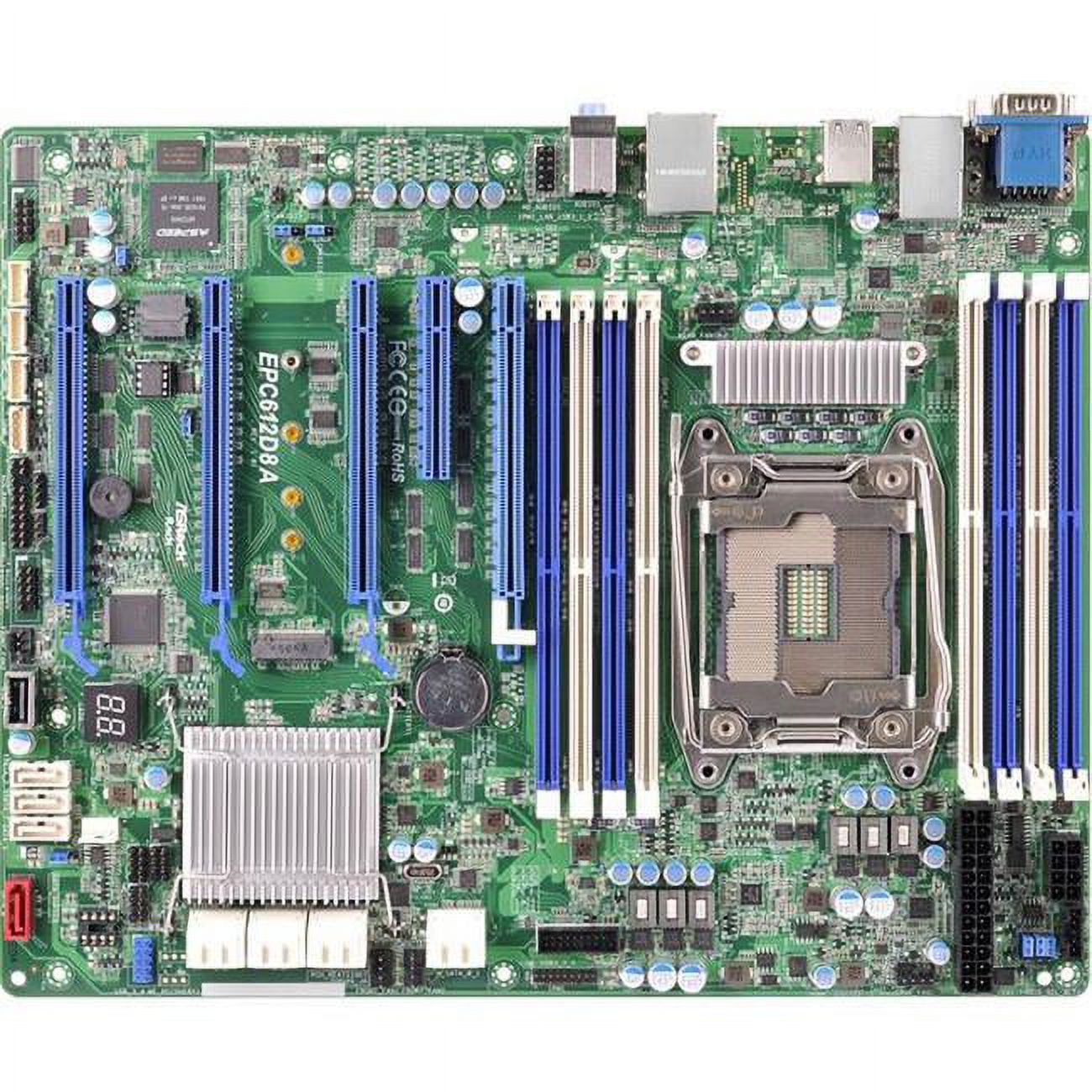 ASRock EPC612D8A Workstation Motherboard, Intel Chipset, Socket R LGA ...