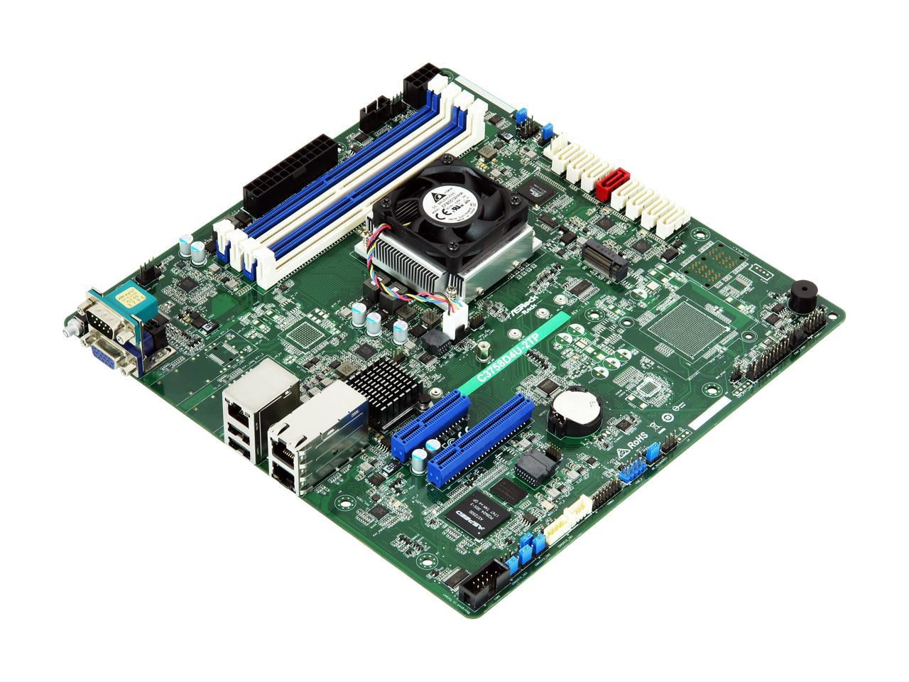 ASRock Rack C3758D4U-2TP Micro ATX Server Motherboard 8 core SOC Dual ...