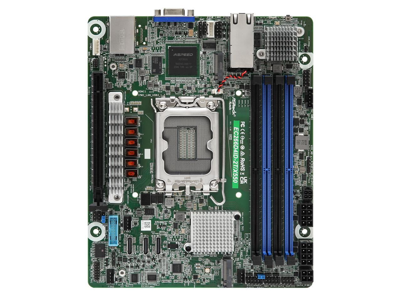 ASRock Rack EC266D4ID-2T/X550 Deep mini-ITX Server Motherboard ...
