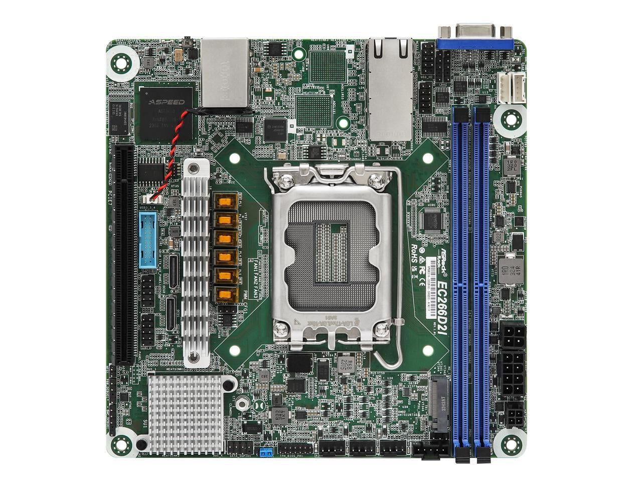 ASRock Rack Server Motherboard EC266D2I Mini-ITX 2x 1GLan Single Socket ...