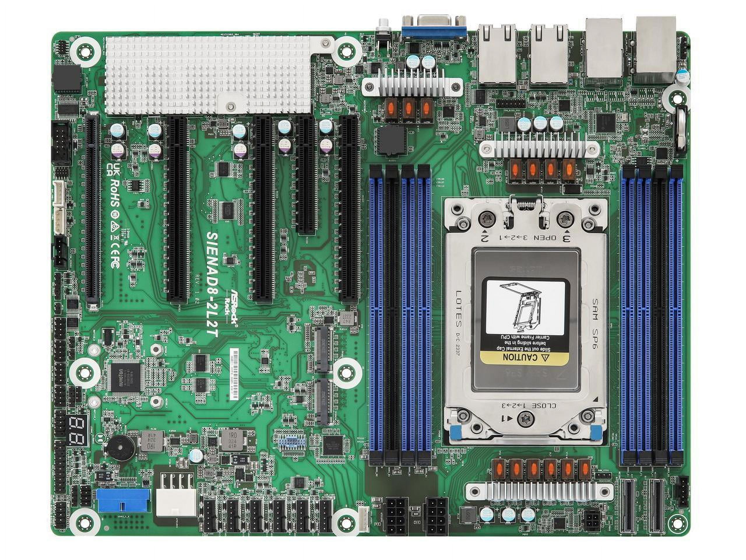 ASRock Rack ATX Server Motherboard SIENAD8-2L2T, Single Socket SP6 (LGA ...