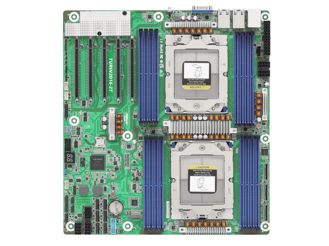 ASRock Rack Server Motherboard TURIN2D16-2T EEB Dual Socket AMD EPYC ...