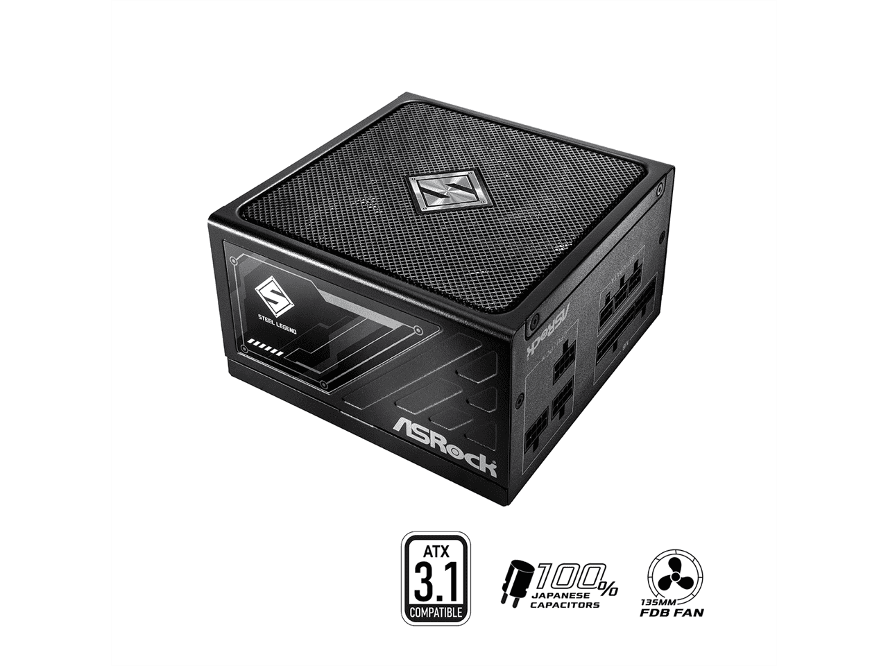 ASRock Steel Legend SL-650G 650W 80 PLUS GOLD & Cybenetics PLATINUM ...