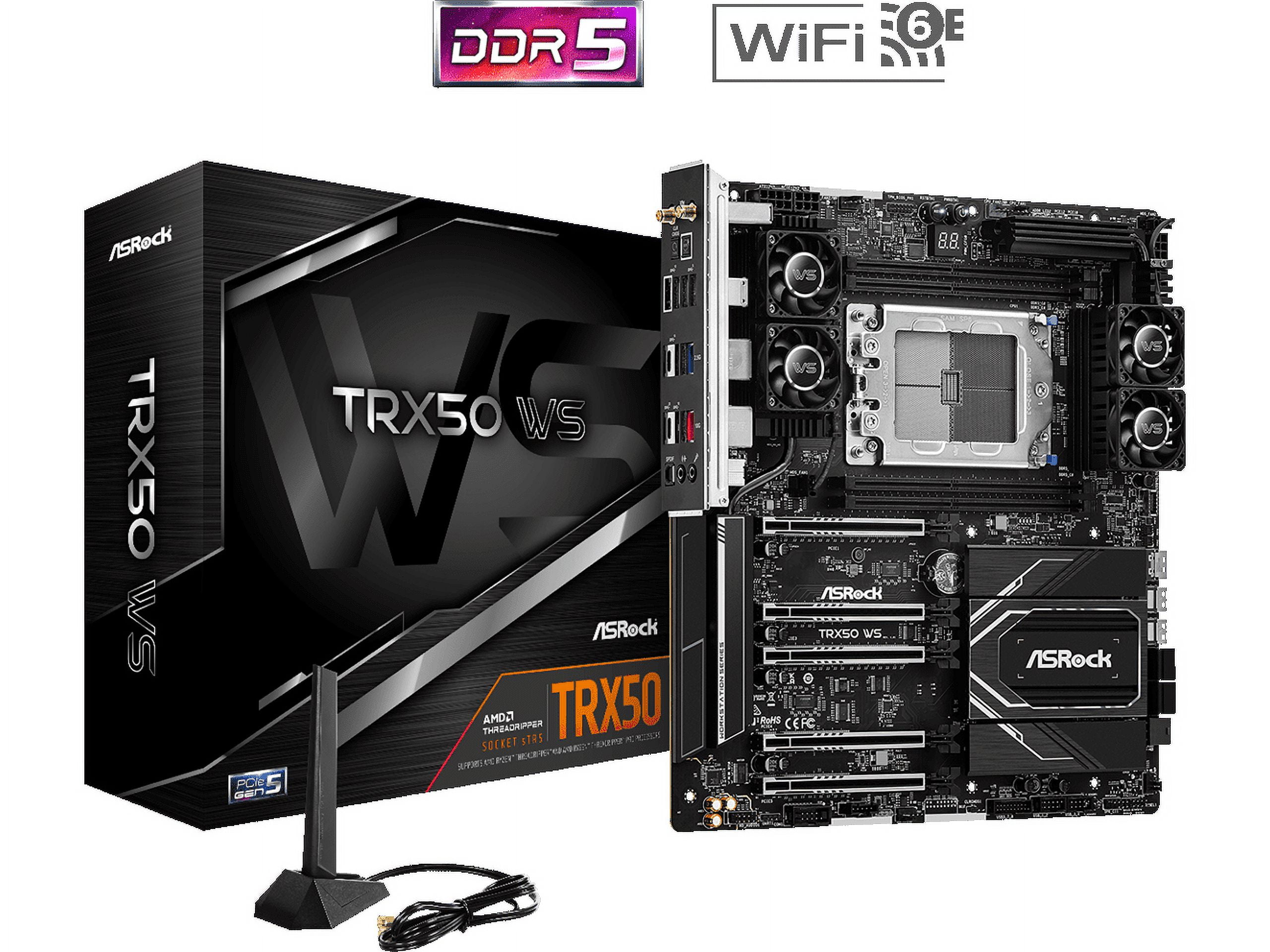 ASRock TRX50 WS sTR5 AMD SATA 6Gb/s EATX - 12 Layer Motherboards - AMD ...
