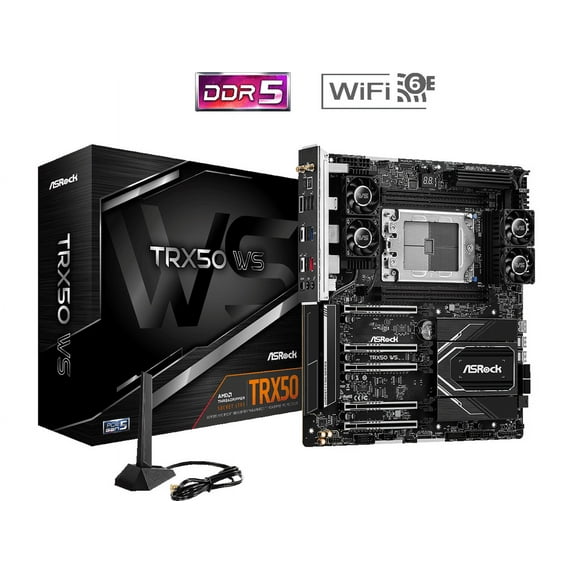 ASRock TRX50 WS sTR5 AMD SATA 6Gb/s EATX - 12 Layer Motherboards - AMD ...