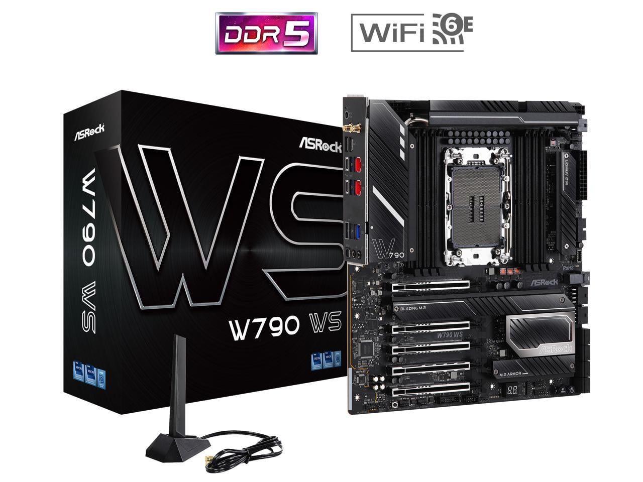 ASRock W790 WS Intel® W790 (LGA 4677) CEB workstation Extended ATX ...