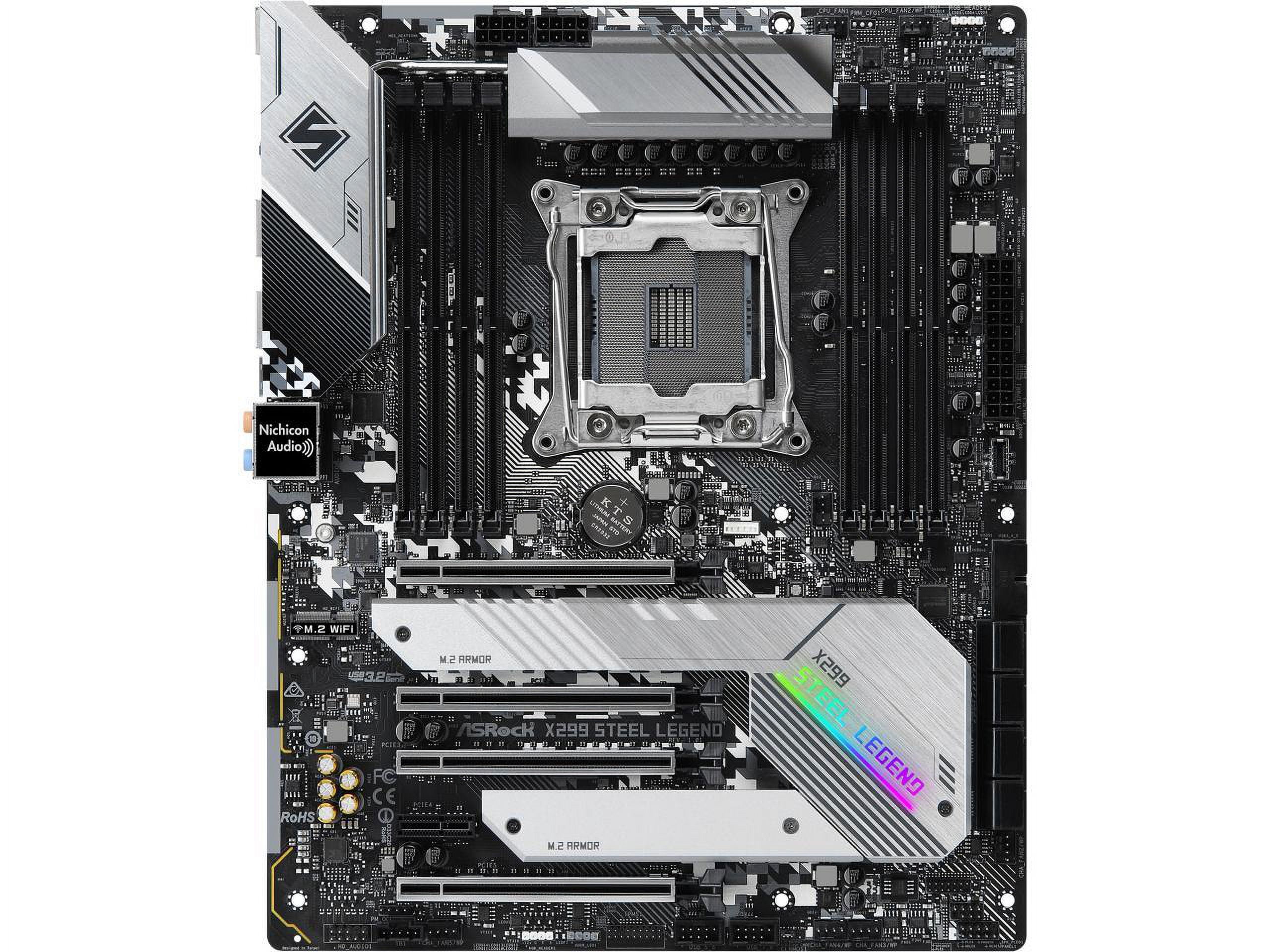 ASRock X299 STEEL LEGEND LGA 2066 Intel X299 SATA 6Gb/s ATX Intel ...