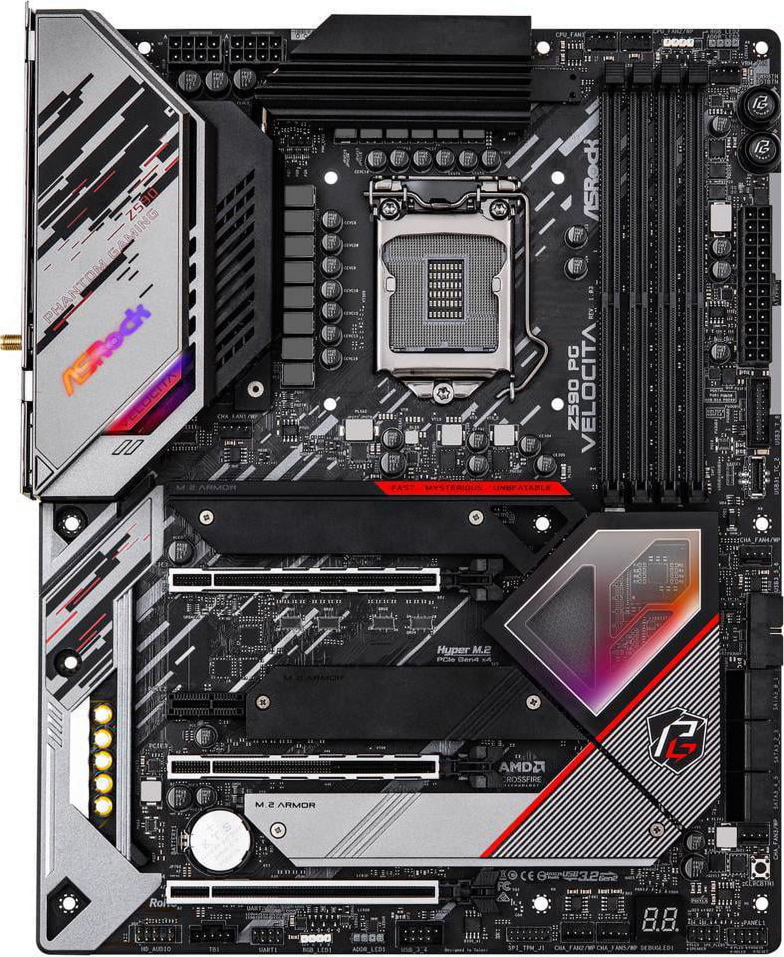 ASRock Z590 PG VELOCITA LGA 1200 ATX Intel Motherboard - Walmart.com