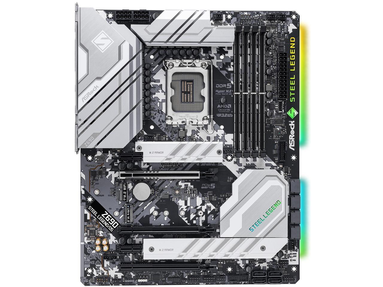 ASRock Z690 STEEL LEGEND/D5 LGA 1700 (14th,13th,12th Gen) Intel Z690 ...