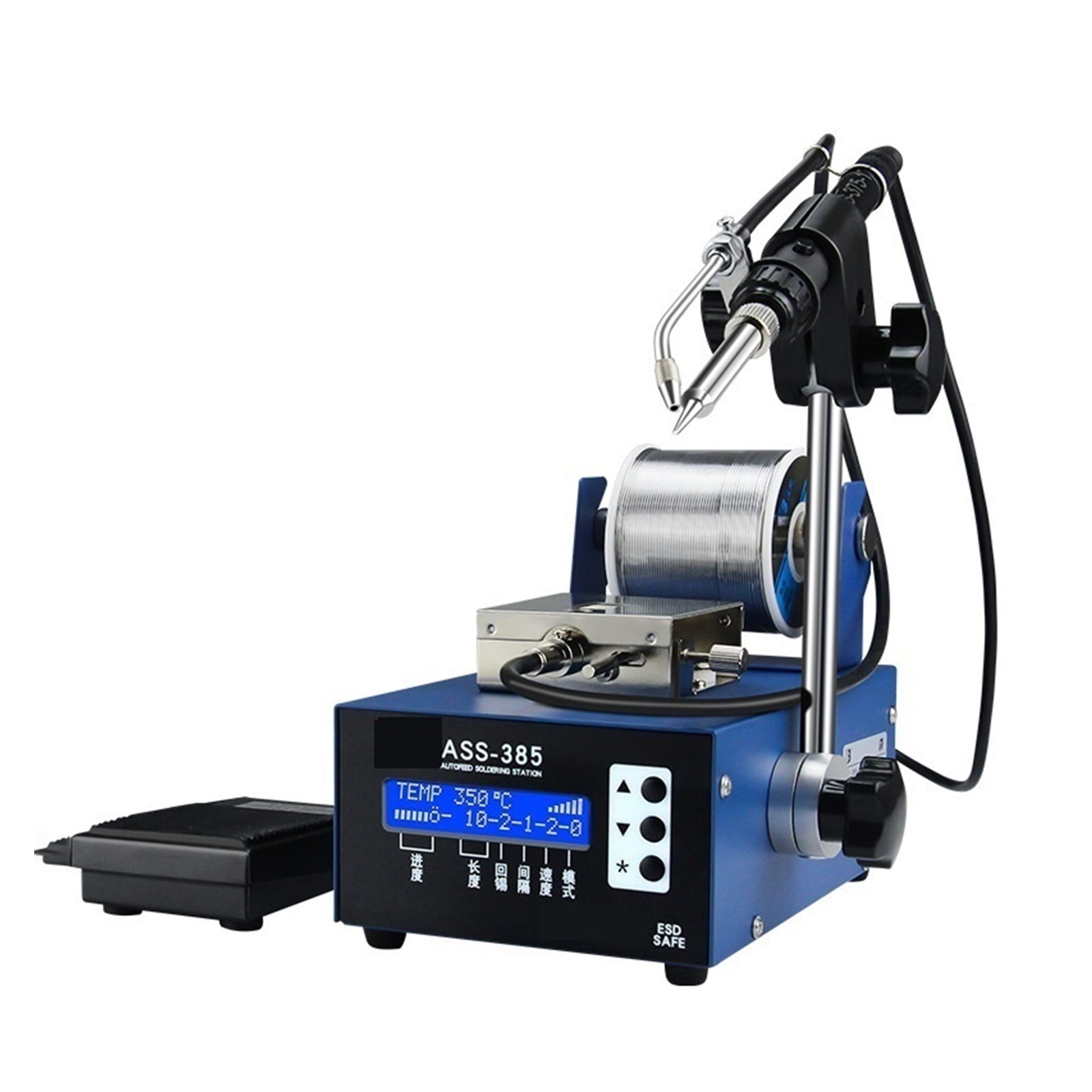 ASS-385A Digital Display Fully Automatic Soldering Machine 75W Foot ...