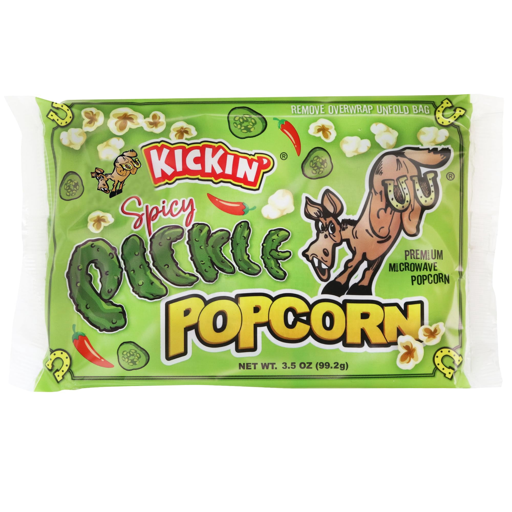 ASS KICKIN Spicy Pickle RE32Microwave Popcorn Bags 3 Packs Ultimate ...